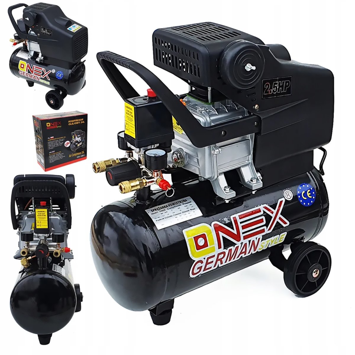 Kompressor 24L. 2,5 hk - Kompressor - Hansen-Handel.dk